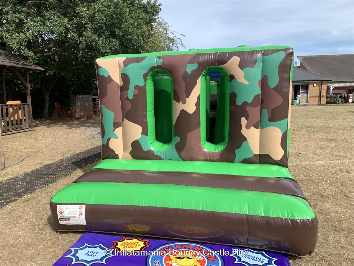 Children's Army Assault Course 50' Long - Bouncy Castle Hire in Derby ...