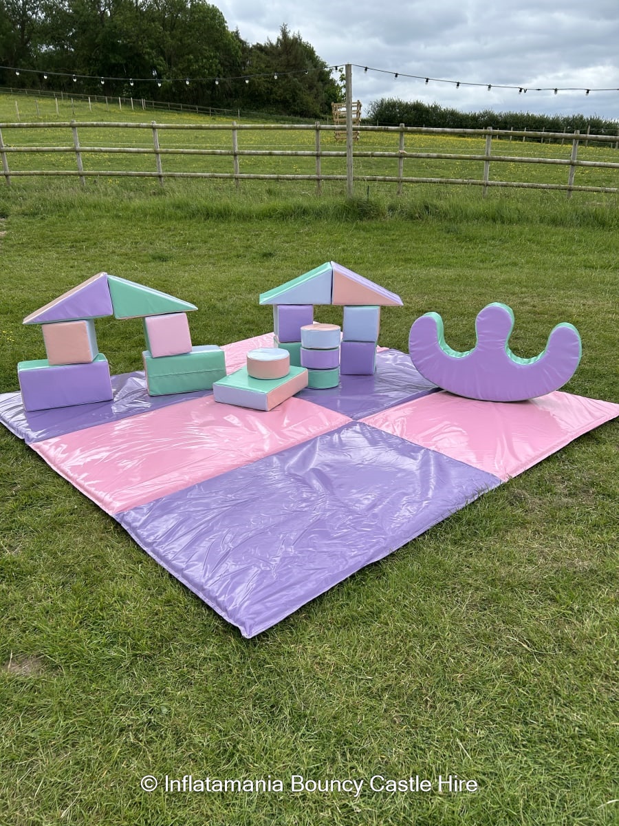 Pastel Coloured Soft Play with Rocker - Bouncy Castle Hire in Derby ...